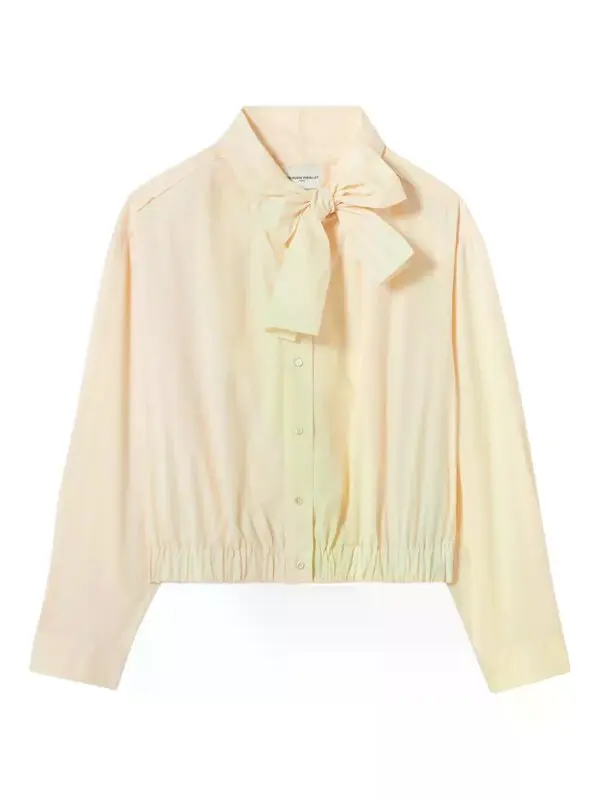 Claudie Pierlot Pussy-bow Poplin Blouse