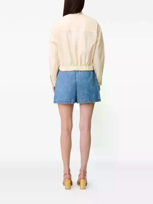 Claudie Pierlot Pussy-bow Poplin Blouse