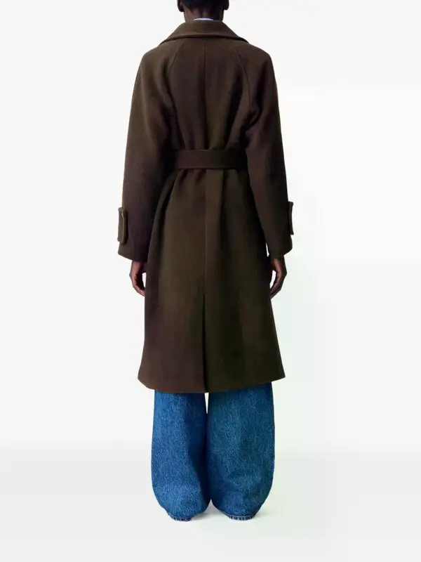 Claudie Pierlot Belted Long Coat