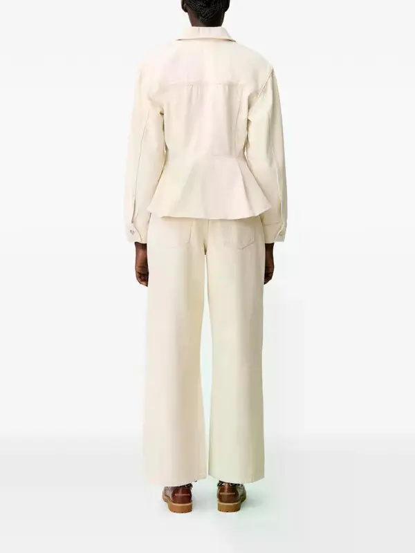 Claudie Pierlot Pocket Denim Jacket - Neutrals