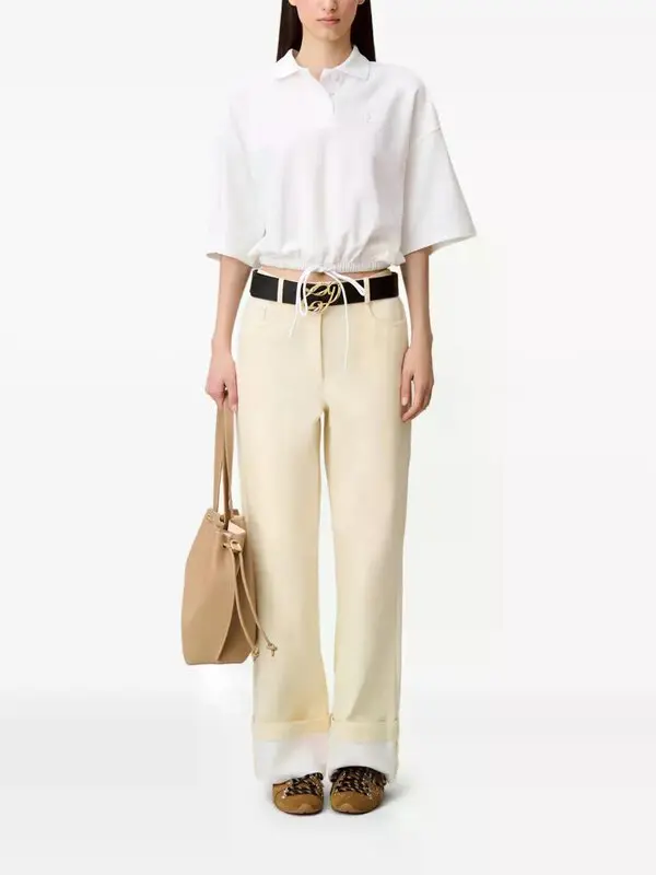 Claudie Pierlot Elegant Straight Cotton Trousers