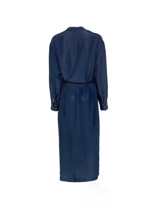 Barena Venezia V-neck Midi Dress - Blue