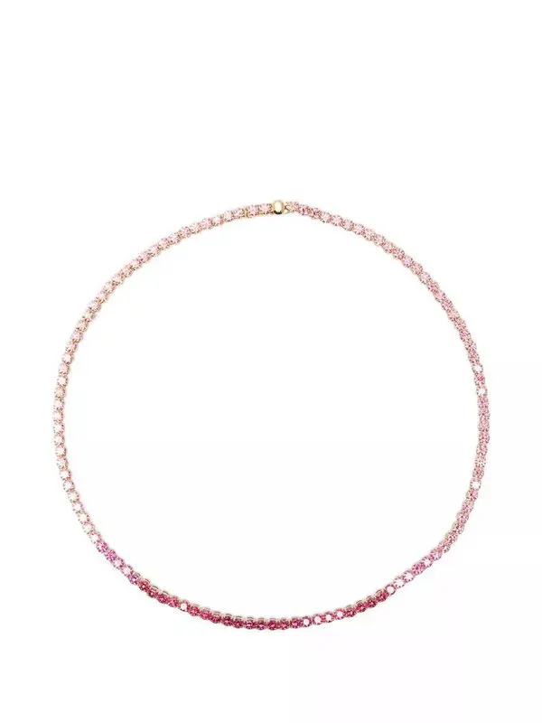 SWAROVSKI Matrix Tennis Round-cut Necklace - Gold