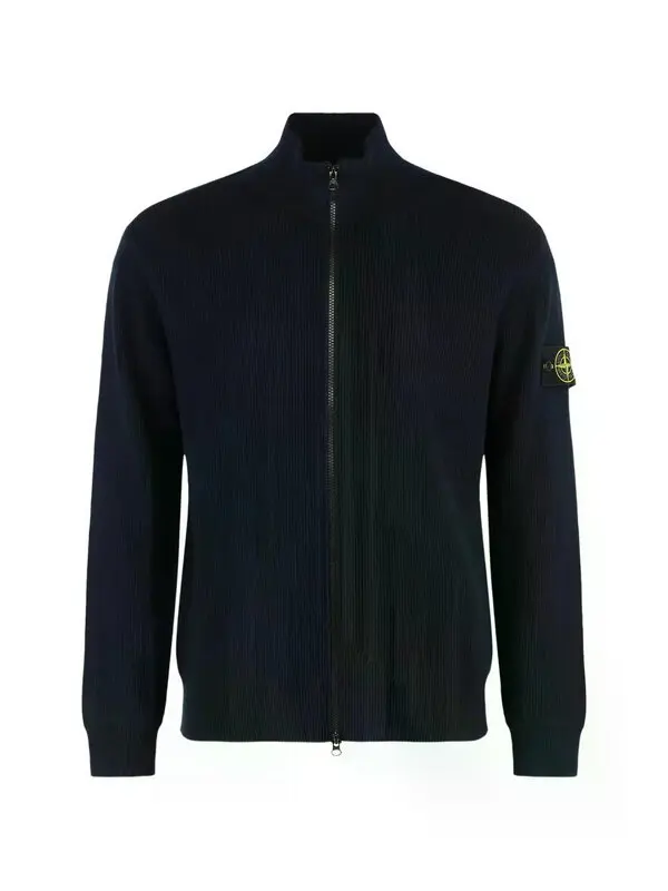 Stone Island Zip-up Organic Cotton Cardigan
