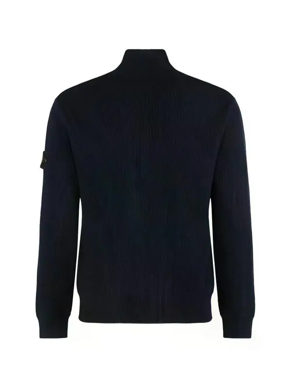 Stone Island Zip-up Organic Cotton Cardigan