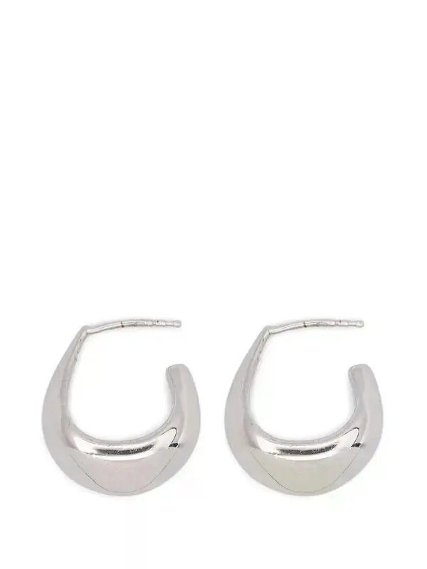 LEMAIRE Mini Curved Drop Earrings - Silver