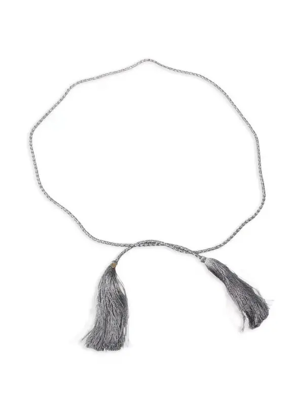 FORTE_FORTE Tassel Belt - Silver