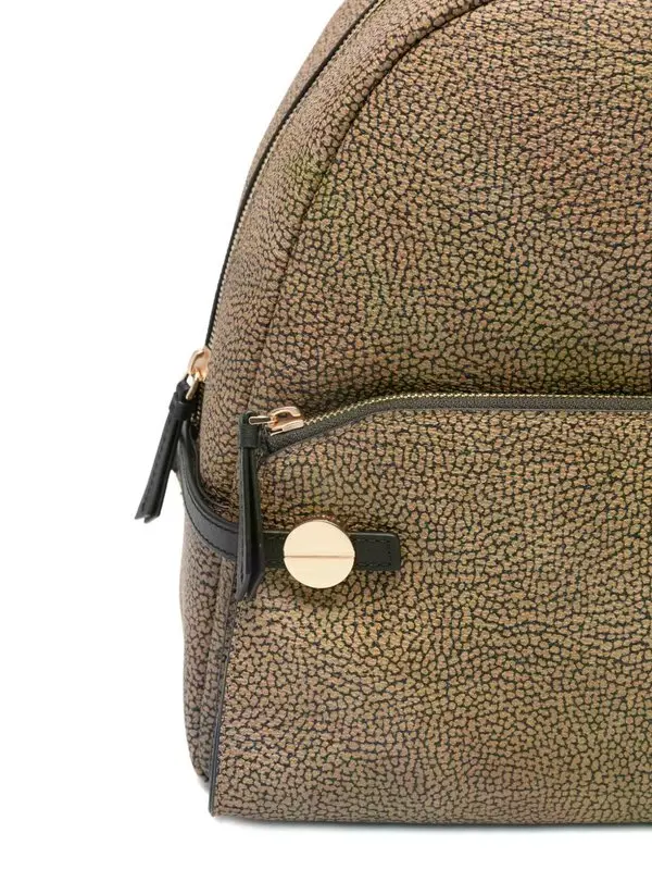 Borbonese Medium Pattern Backpack - Brown