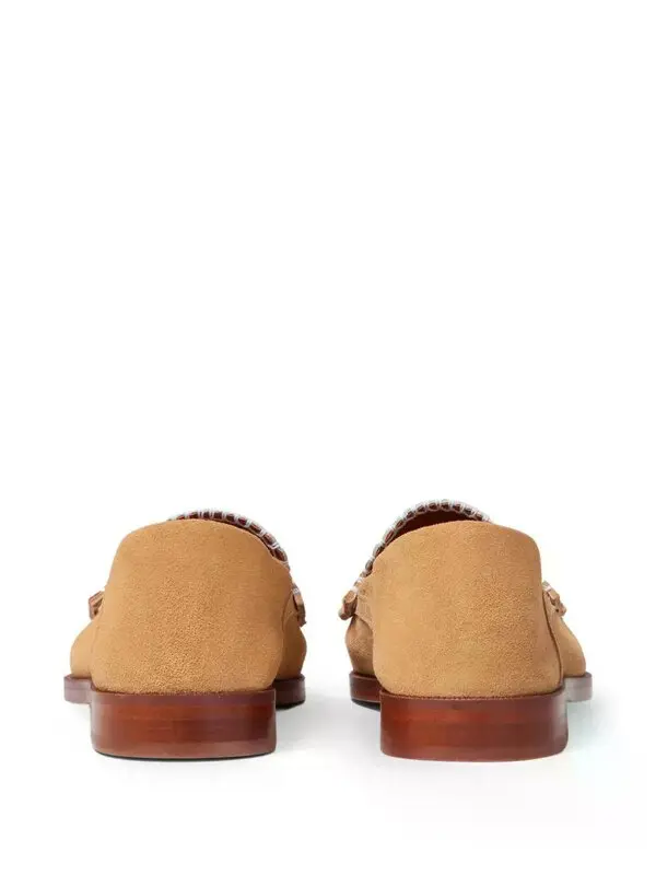 Claudie Pierlot Dual-color Suede Loafers - Neutrals