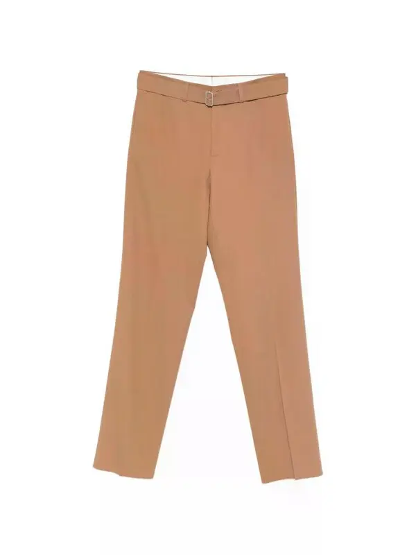 LARDINI Belted Trousers - Brown