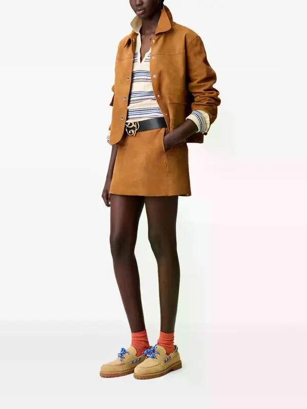 Claudie Pierlot Suede Mini Skirt