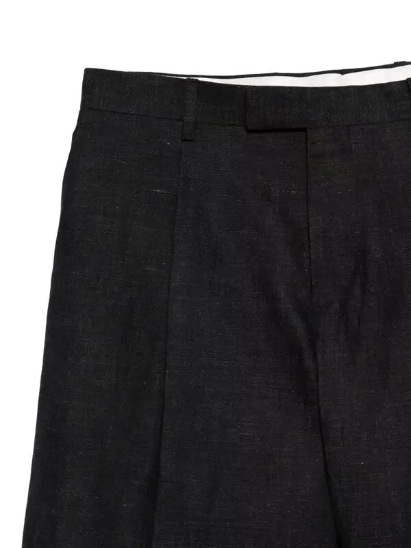 LARDINI Pleated Shorts - Blue