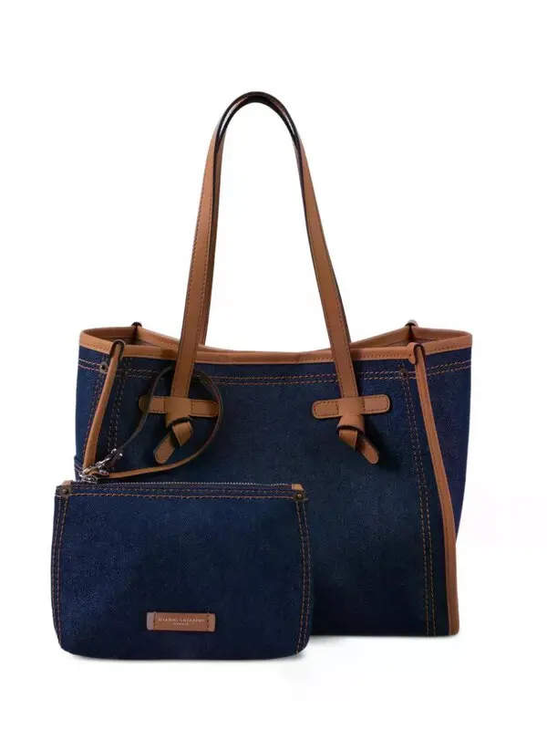 GIANNI CHIARINI Marcella Denim Tote Bag