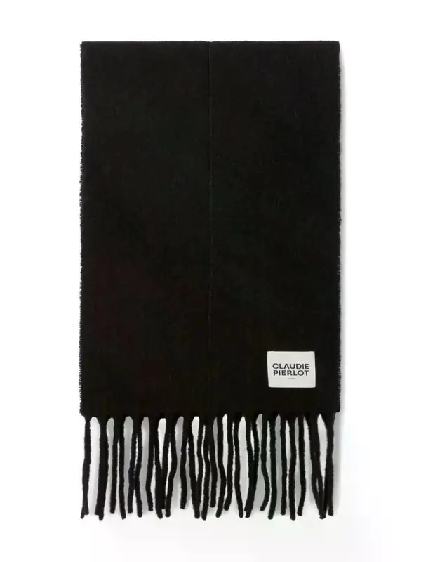 Claudie Pierlot Fringed Scarf - Black