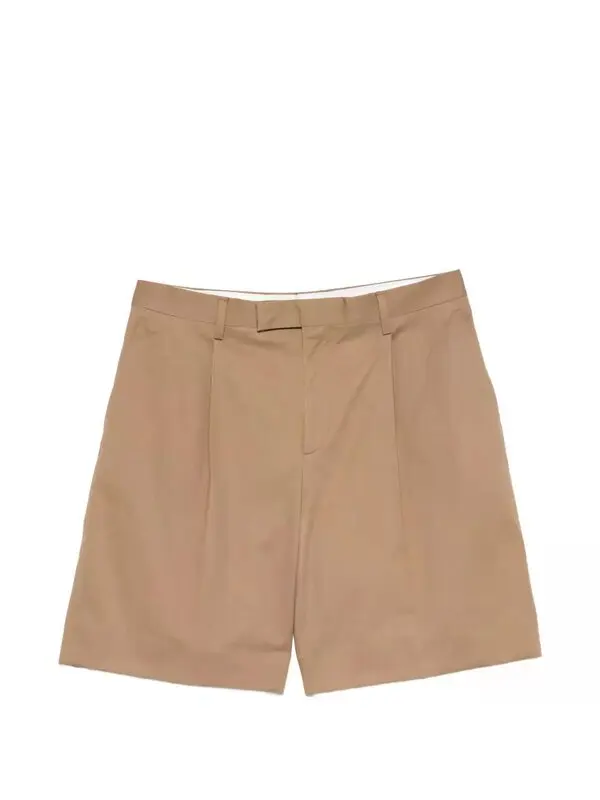 LARDINI Tailored Pleated Shorts - Brown