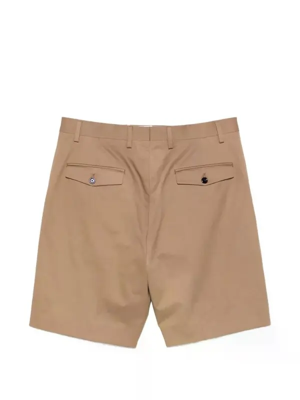 LARDINI Tailored Pleated Shorts - Brown