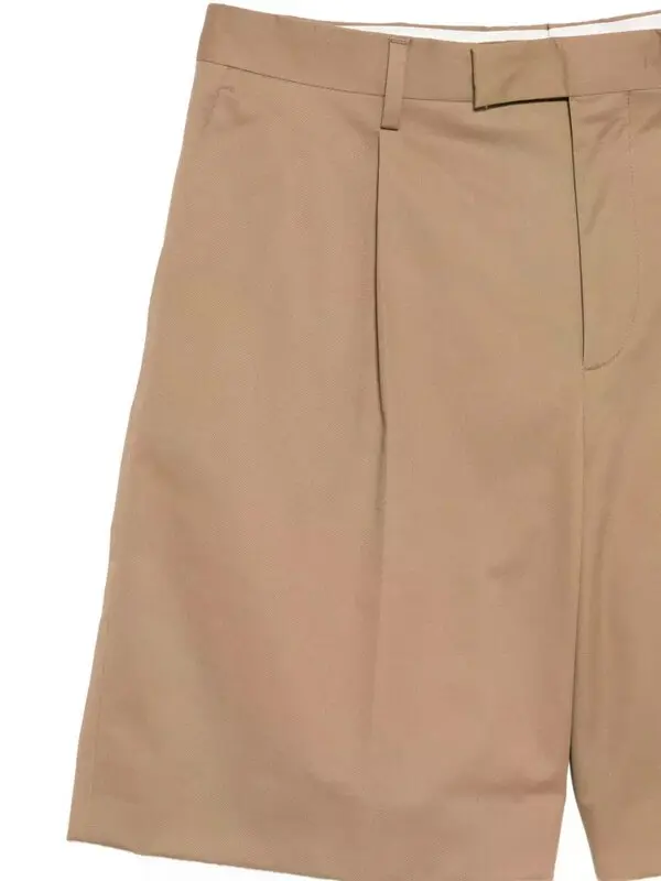 LARDINI Tailored Pleated Shorts - Brown