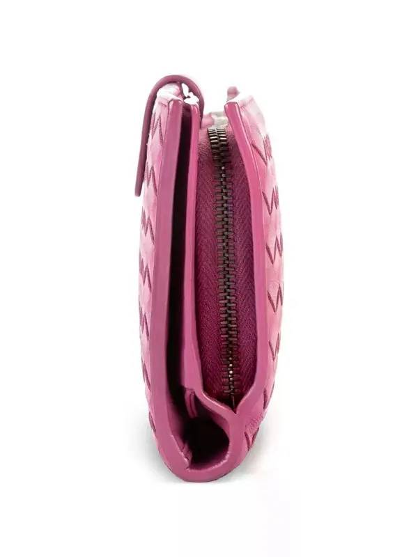 Bottega Veneta Intrecciato Wallet - Pink