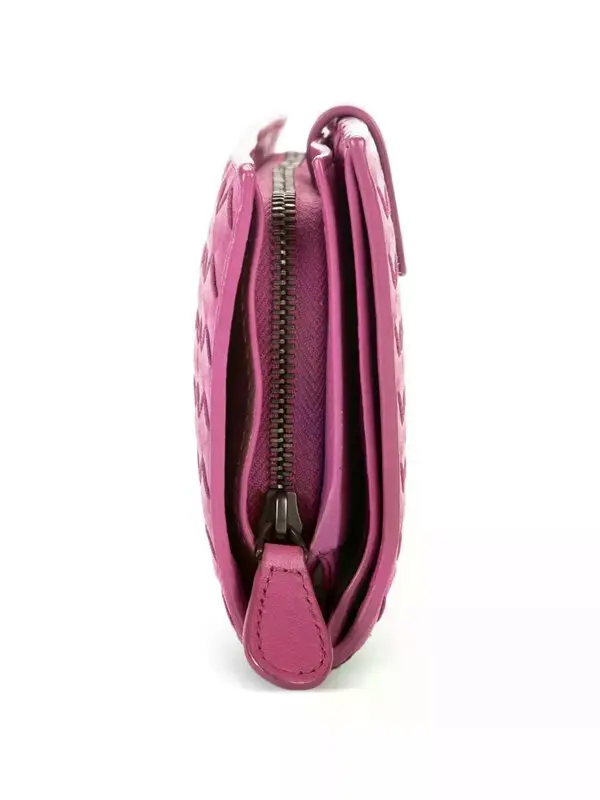 Bottega Veneta Intrecciato Wallet - Pink