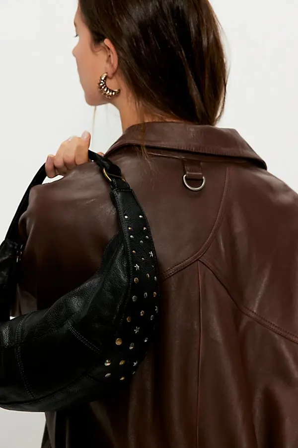 Free People Stellar Leather Shoulder Bag