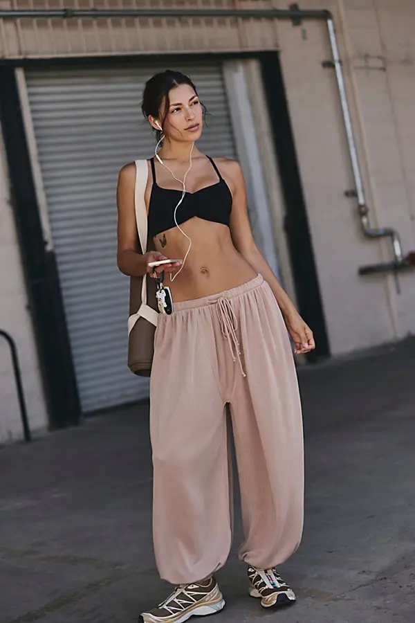 Free People Momentum Balloon Pants - Sandy