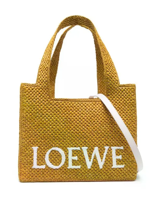 Loewe Small Raffia Tote Bag