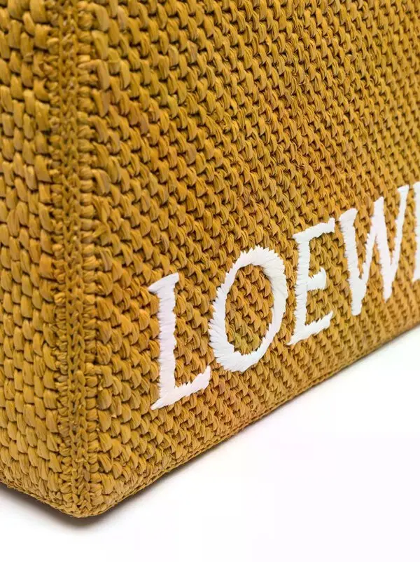 Loewe Small Raffia Tote Bag