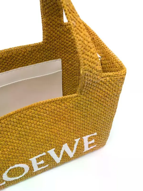 Loewe Small Raffia Tote Bag