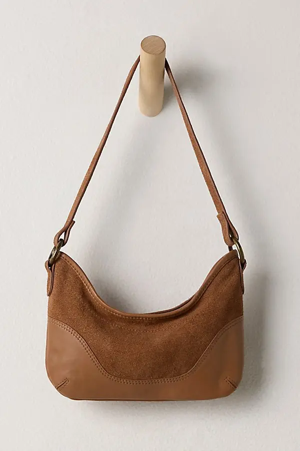 Free People Sindy Leather Shoulder Bag - Cognac