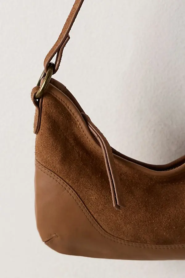 Free People Sindy Leather Shoulder Bag - Cognac