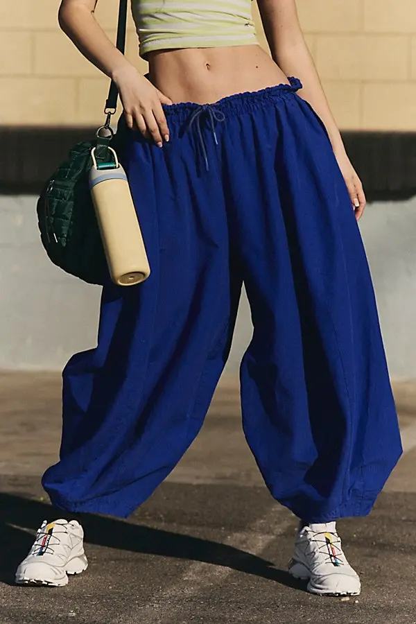 Free People On The Pulse Balloon Pants - Light Cobalt