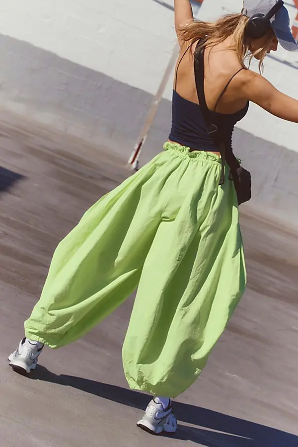 Free People On The Pulse Balloon Pants - Whipped Lime