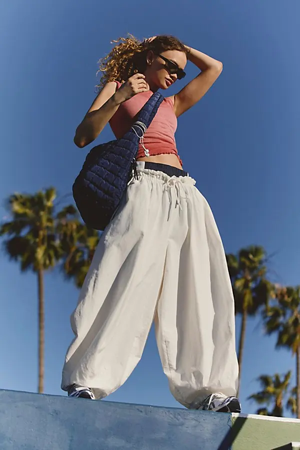 Free People On The Pulse Balloon Pants - White