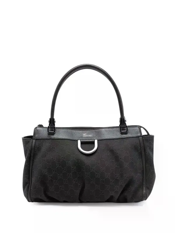 Gucci Gg Canvas Abbey D-ring Tote Bag - Brown