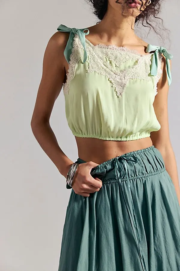 Free People Asymmetrical Handkerchief Hem Skirt - Teal