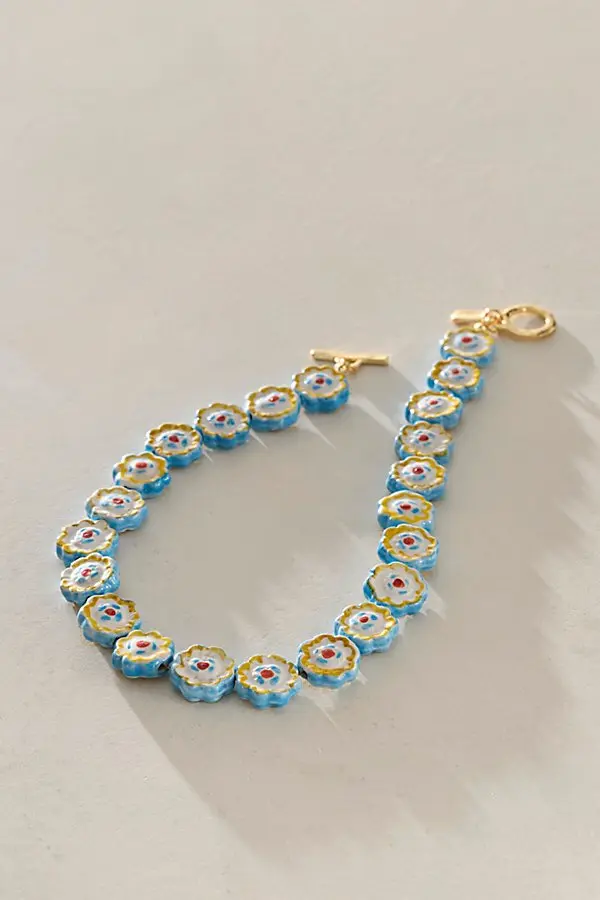 LOGAN TAY Pescado Necklace - Blue