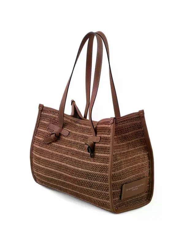 GIANNI CHIARINI Marcella Raffia Tote Bag