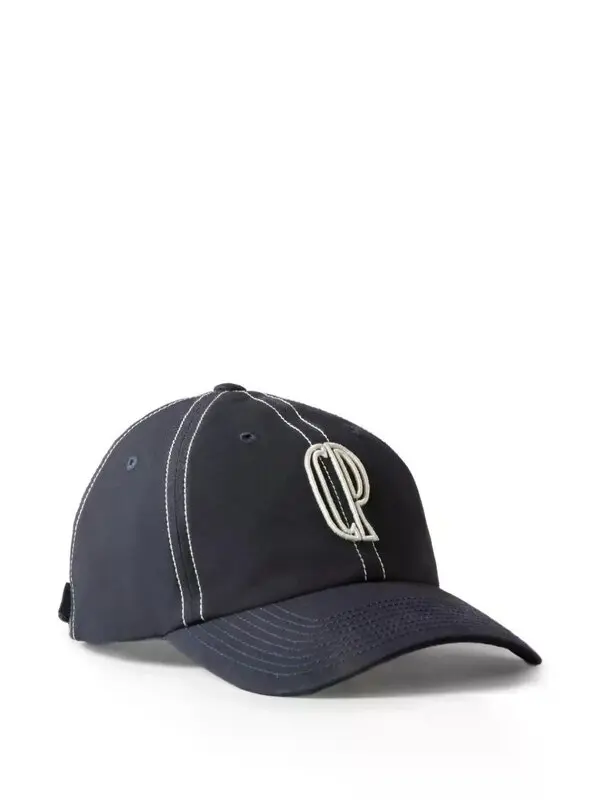 Claudie Pierlot Logo-embroidered Topstitched Cap - Blue