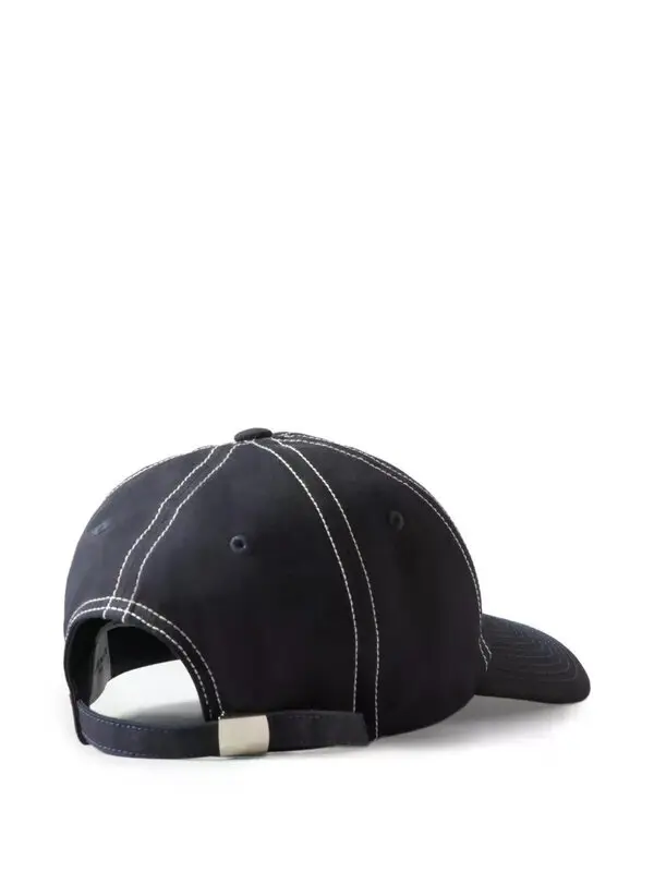 Claudie Pierlot Logo-embroidered Topstitched Cap - Blue
