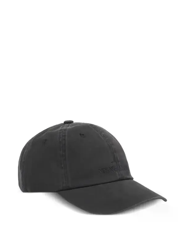 Stone Island Embroidered Cap - Black