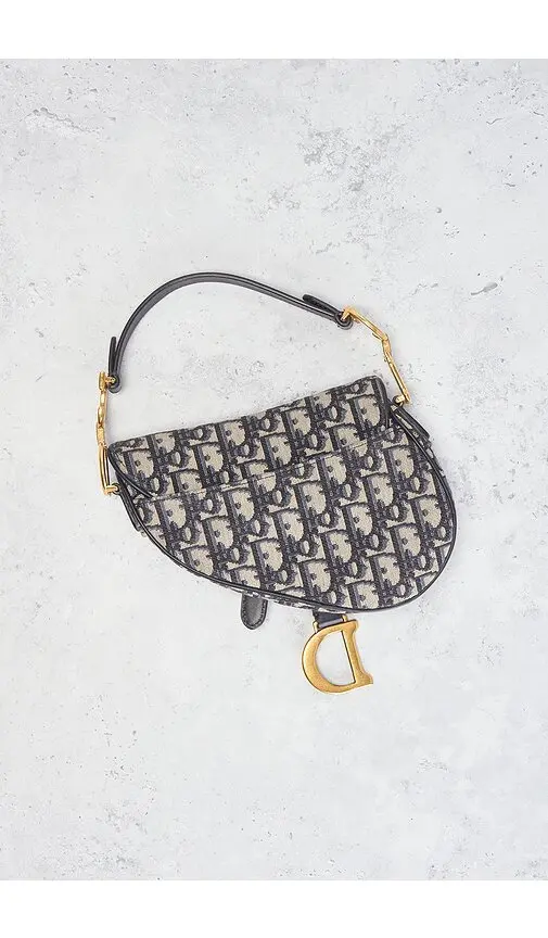 FWRD RENEW Dior Trotter Oblique Saddle Bag