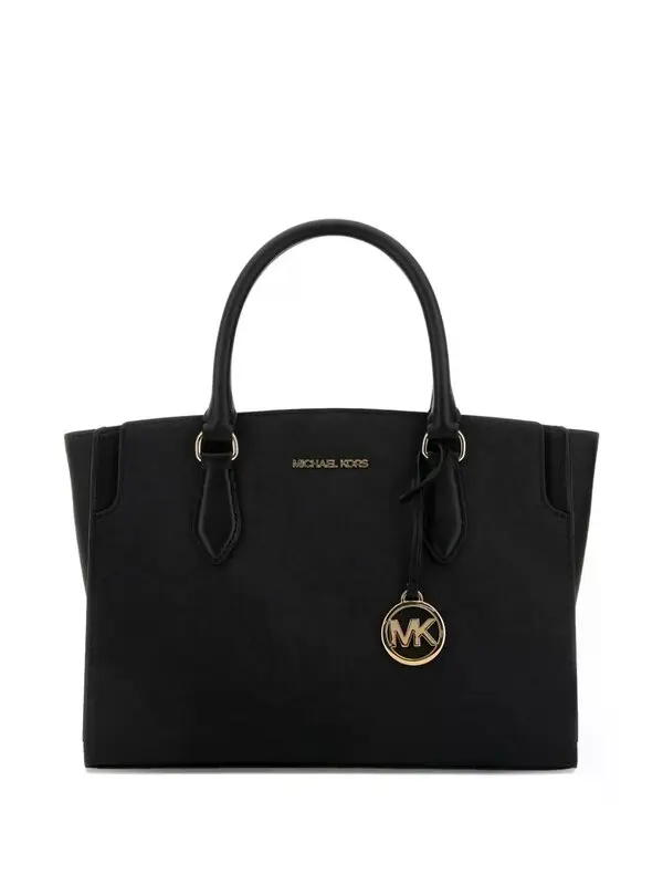 Michael Kors Satchel Bag With Logo Charm