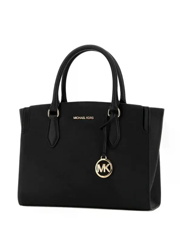 Michael Kors Satchel Bag With Logo Charm