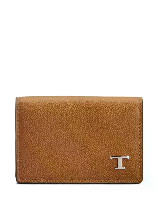 TOD'S Logo-plaque Coin Purse - Brown