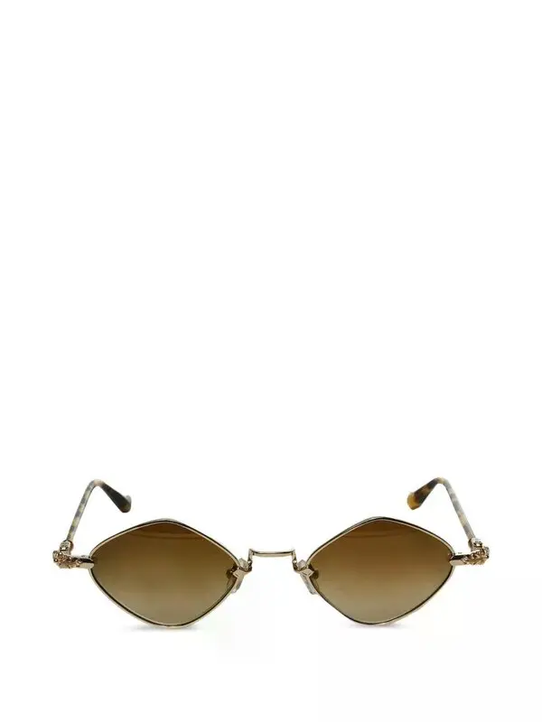 Chrome Hearts Diamond Dog Sunglasses - Gold