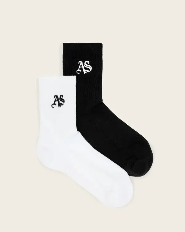 ALLSAINTS Joss Gothic Socks 2 Pack