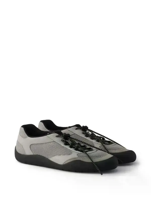 Prada Speedrock Mesh Panel Sneakers - Grey