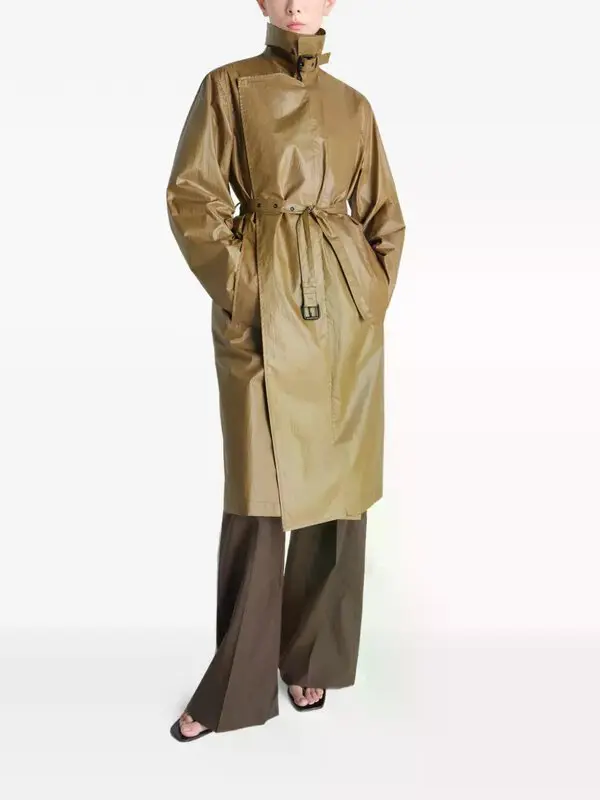 LEMAIRE Belted Wrap Coat - Neutrals