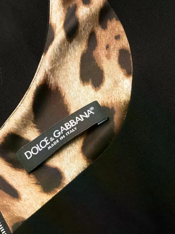 Dolce & Gabbana Square-neck Midi Dress