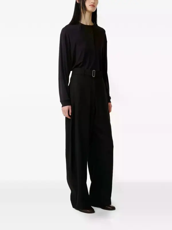 Studio Nicholson Belted Palazzo Pants - Black